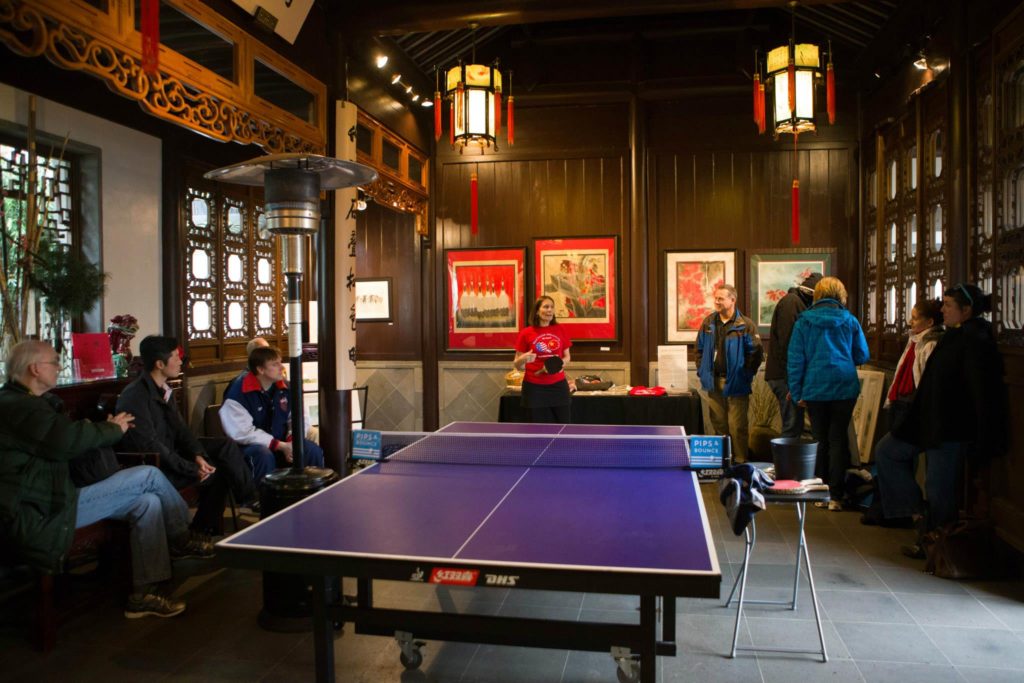 Chinese Garden Ping-Pong Demonstration - Paddle Palace