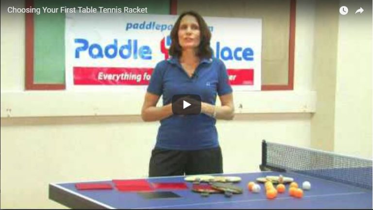 Choosing Your First Table Tennis Racket - Paddle Palace